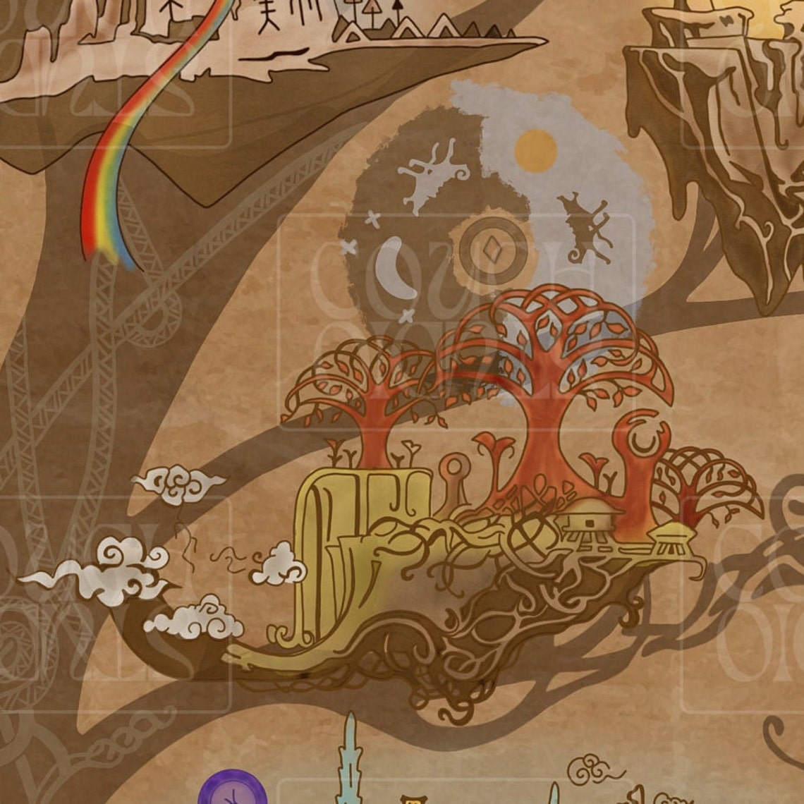 God of War Ragnarok Yggdrasill Map. Jontar Collector Edition. - Etsy ...