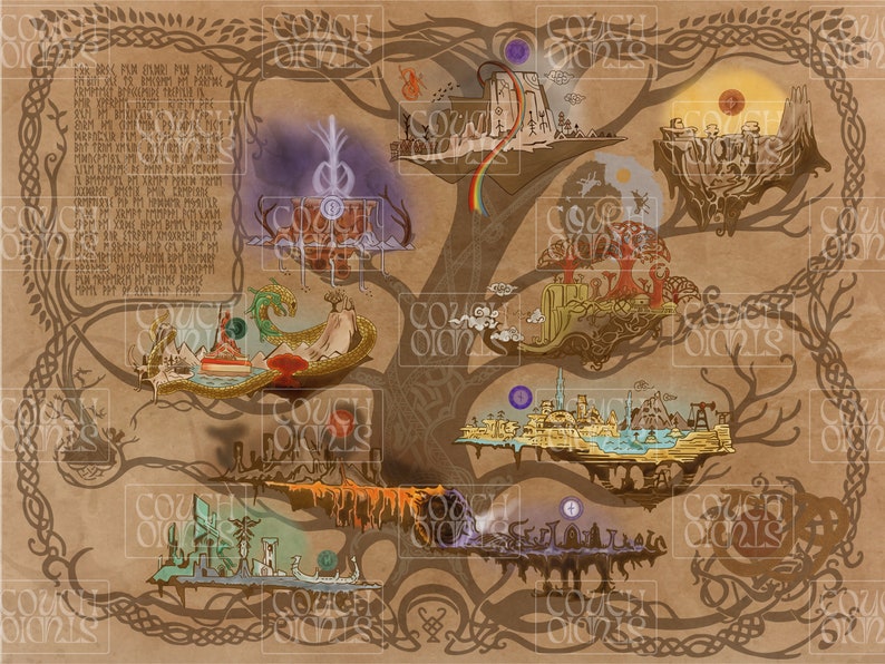 God of War Ragnarok Yggdrasill Map. Jontar Collector Edition. - Etsy Schweiz