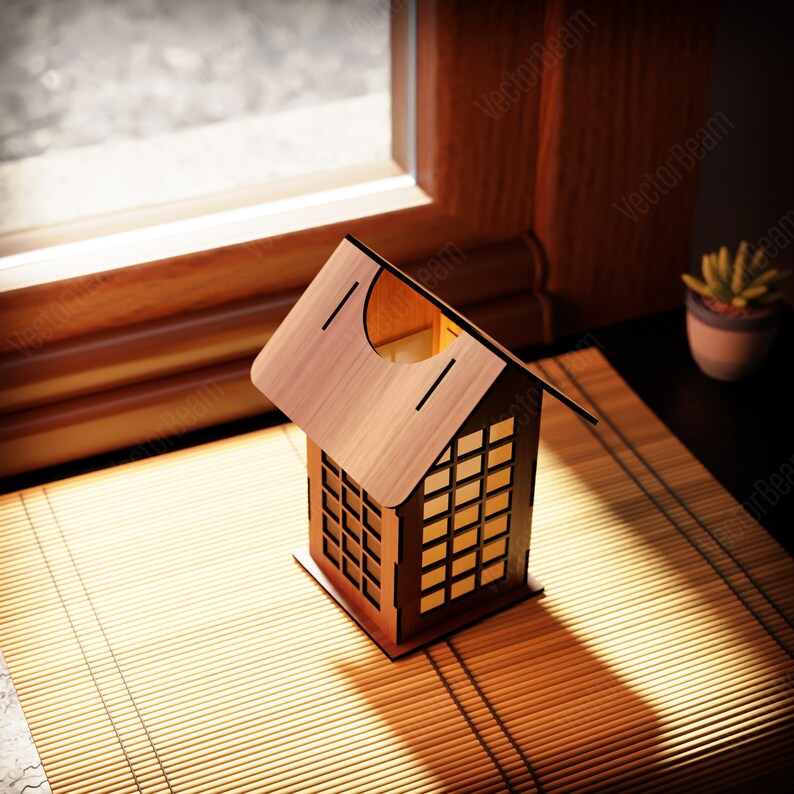 Japanese Tea Light Candle Box Laser Cut Candle Holder Lamp - Etsy