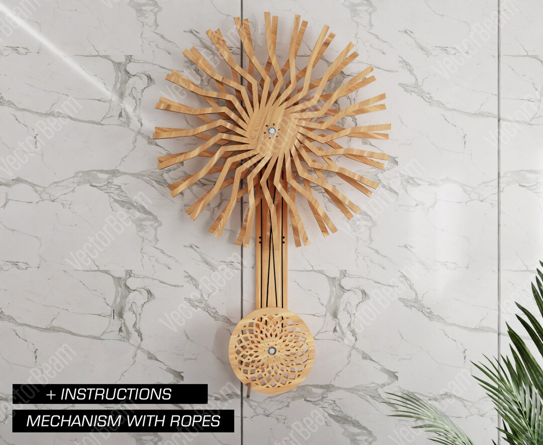 Kinetic Sculpture Laser Cut Files Rope Mechanism V2 Cnc Files Wall Art ...