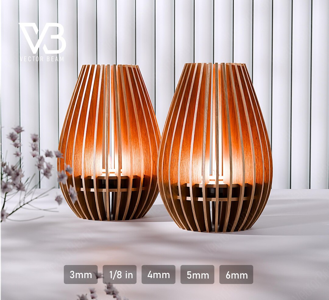 Tealight Candle Holder Bundle Svg Template Glowforge Wooden Candle ...