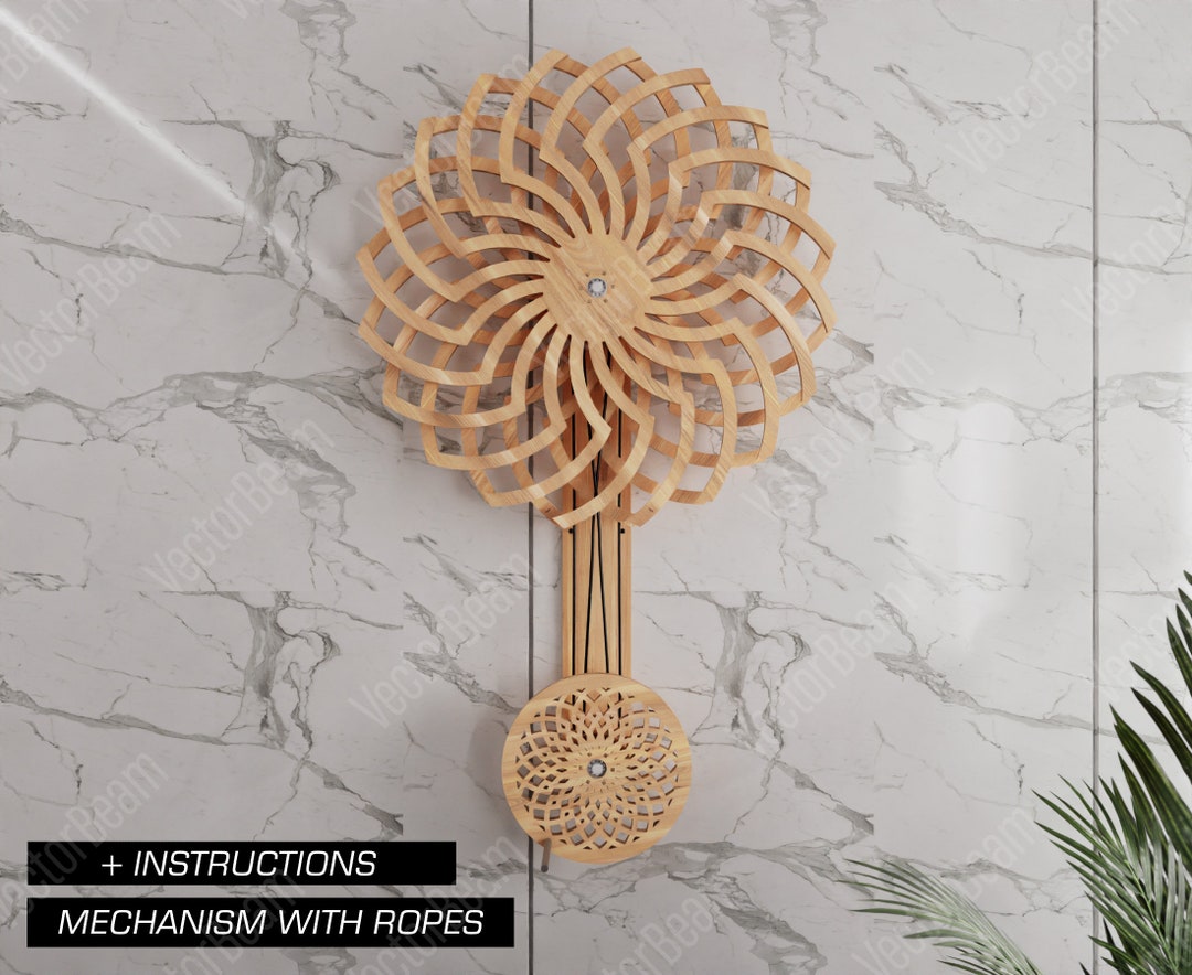 Kinetic Sculpture Rope Mechanism Laser Cut and Cnc Files Wall Art ...