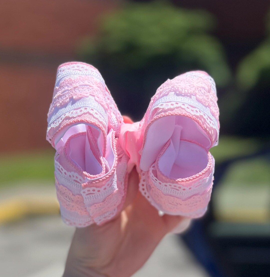 Handmade Boutique Baby Bow/ Large Boutique Bow/ Unqiue Baby Bow/ Made ...