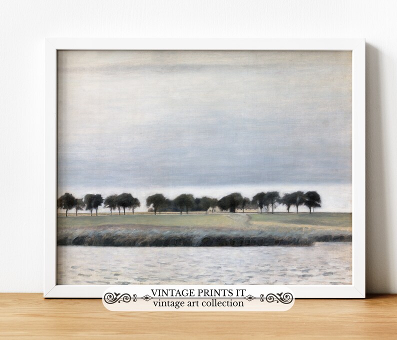 Paintings of Rural Scenery Vintage Minimalism Vintage Prints EN ...