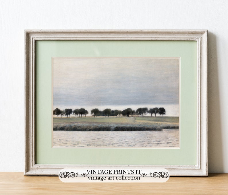Paintings of Rural Scenery Vintage Minimalism Vintage Prints EN ...