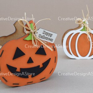 Halloween Pumpkin Gift Box Laser Cut File SVG DXF Template Halloween ...