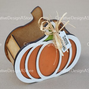 Halloween Pumpkin Gift Box Laser Cut File SVG DXF Template Halloween ...