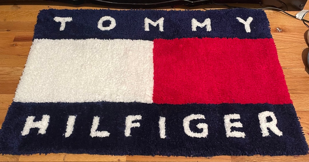 Stylish TUFTED RUG Handmade One Piece Tommy Hilfiger Rug for Bedroom ...