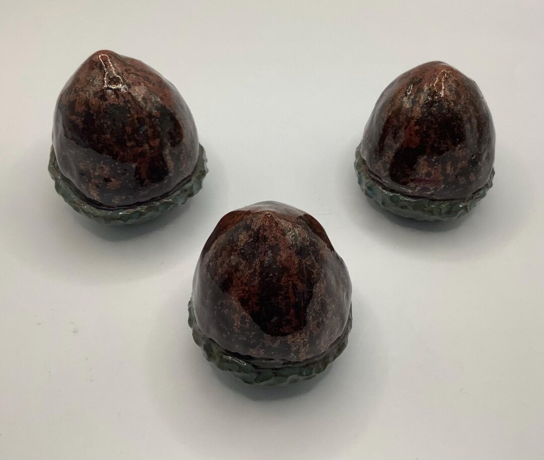 Set of Three Ceramic Garden Cane Toppers - Etsy