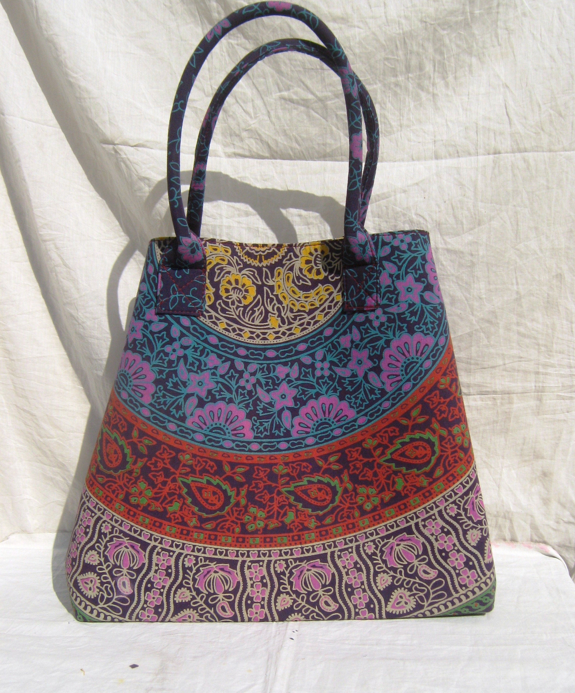 Mandala Design Mandala Art Indian Handmade Handbag Tote Bag Cotton Bag ...