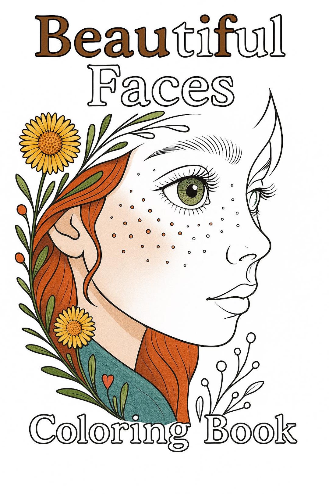 Princess Face Coloring Pages – 35 Easy-to-color Drawings for Kids ...