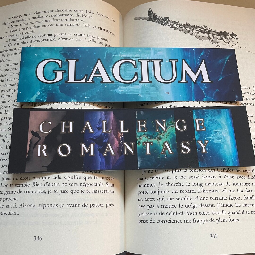 Bookmark Glacium Challenge Romantasy 2024 - Etsy