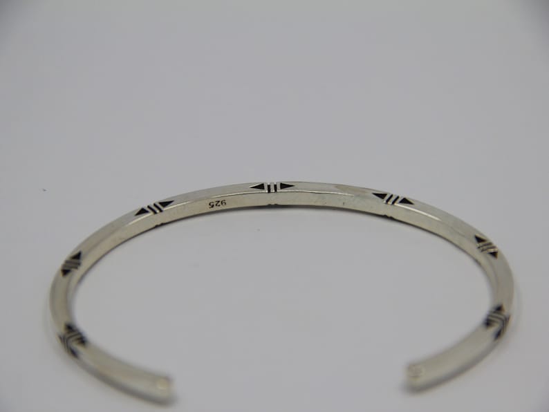Men's Silver Cuff Bracelet, 925 Sterling Silver Bracelet, Men Silver ...