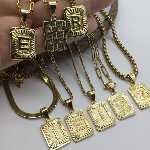 Letter Pendant - Etsy