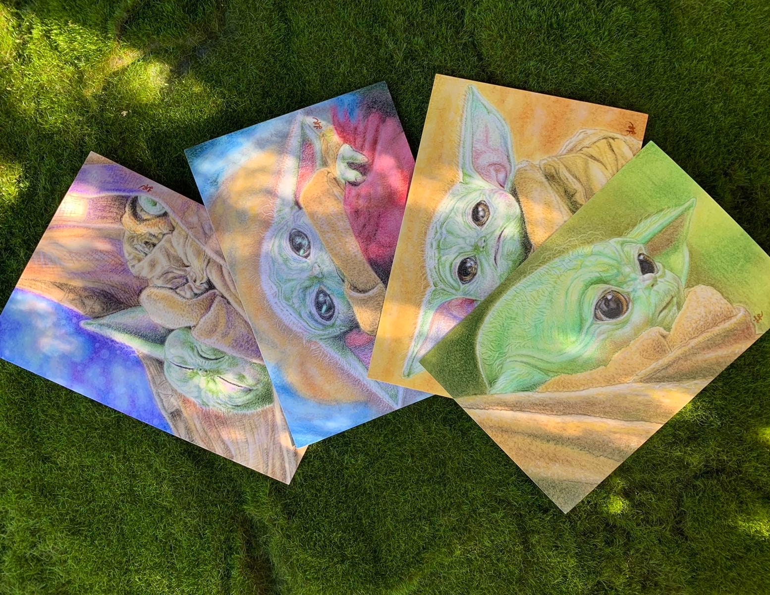 Grogu Cute Wall Art Set, 4x6 Mini Print Fun Pack - Etsy