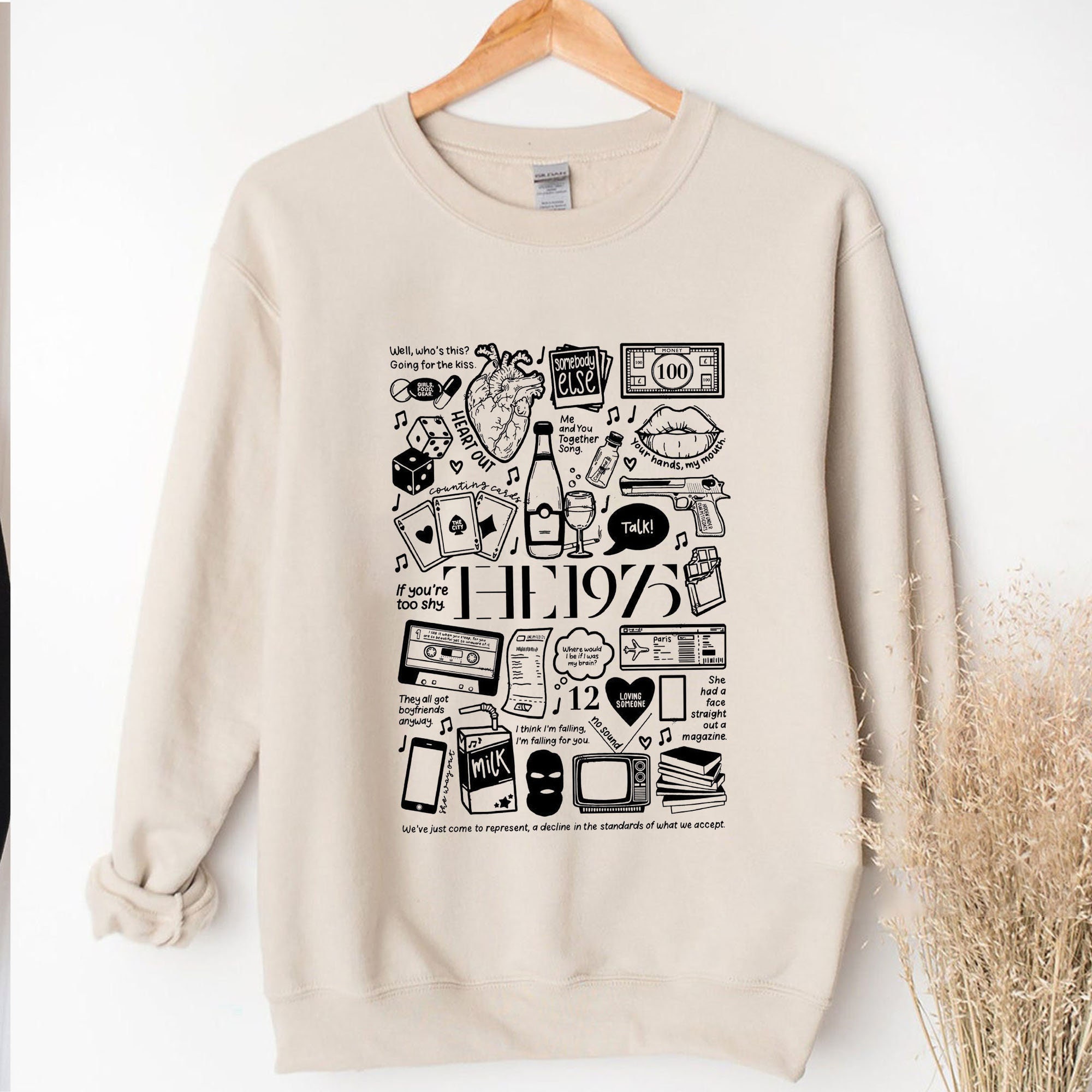 The 1975 Merch Sweatshirt, The 1975 Doodle Sweatshirt, The 1975 ...