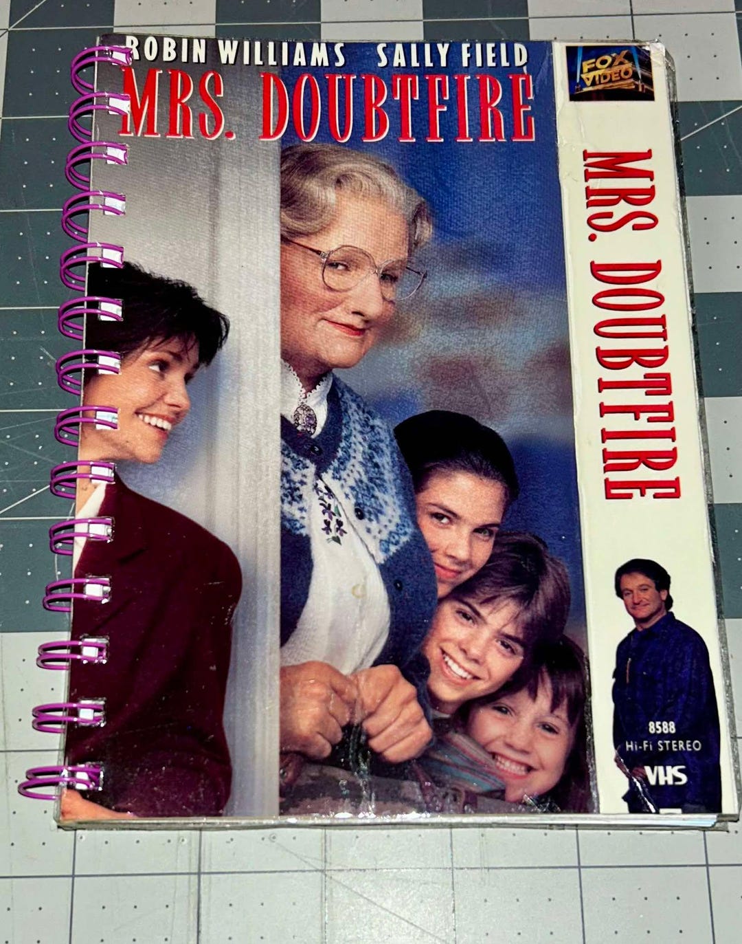 Handmade Repurposed VHS/DVD Notebook~ Mrs Doubtfire - Etsy