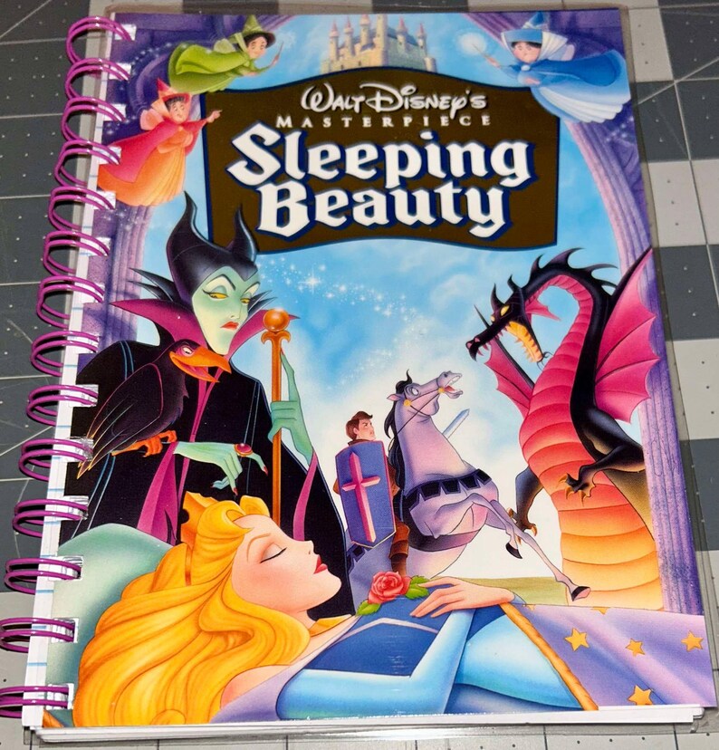 Handmade Repurposed VHS/DVD Notebook~ Lady and Tramp, Carebears, We're ...