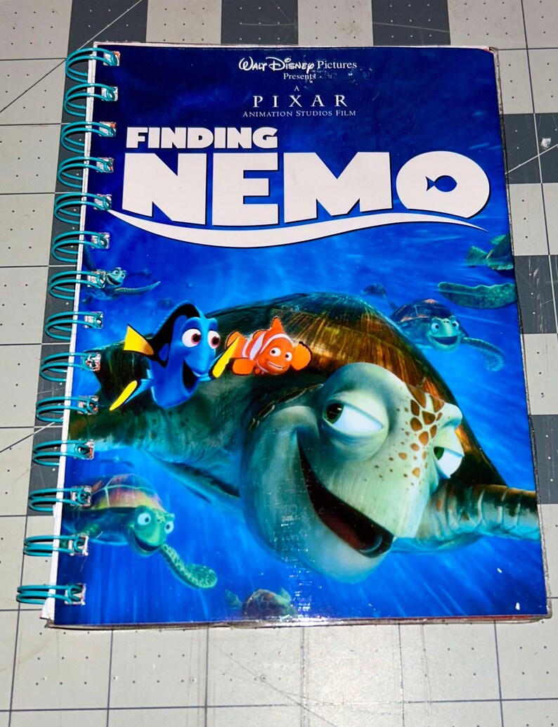 Handmade Repurposed VHS/DVD Notebook~ Lady and Tramp, Carebears, We're ...