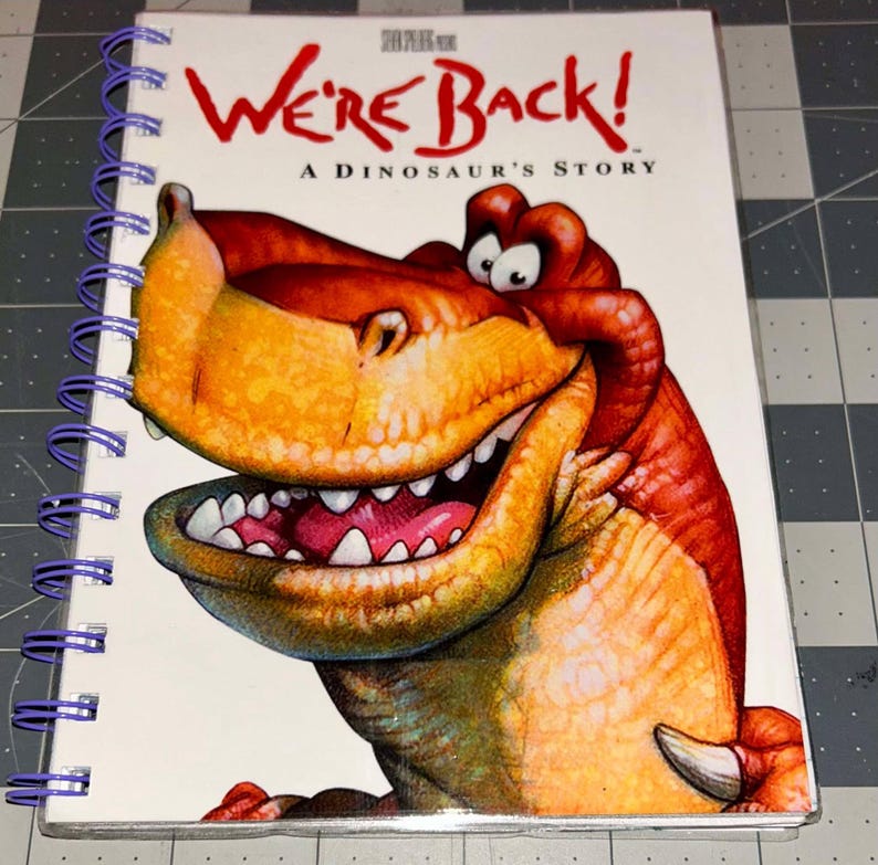 Handmade Repurposed VHS/DVD Notebook~ Lady and Tramp, Carebears, We're ...