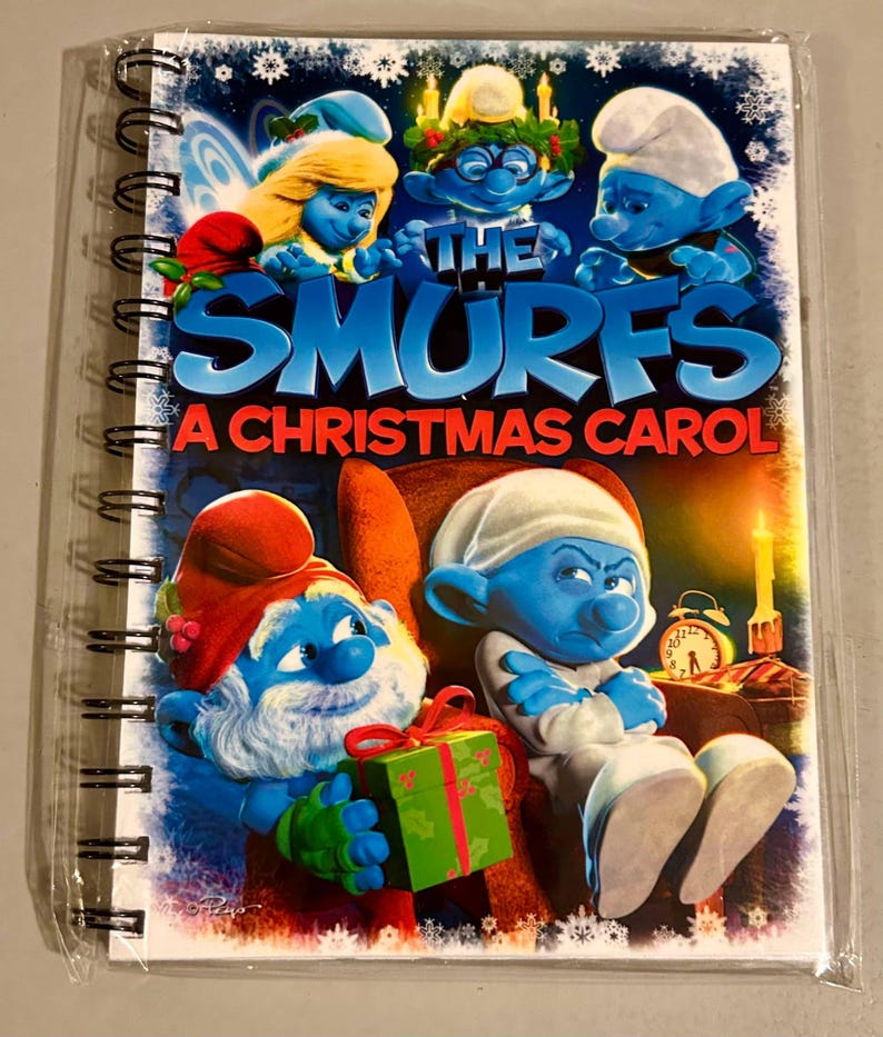 Handmade Repurposed VHS Journal/sketchpad -the Smurfs A Christmas Carol ...