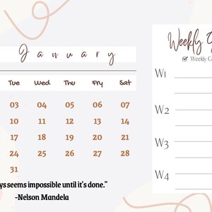 2023 Motivational Calendar - Etsy