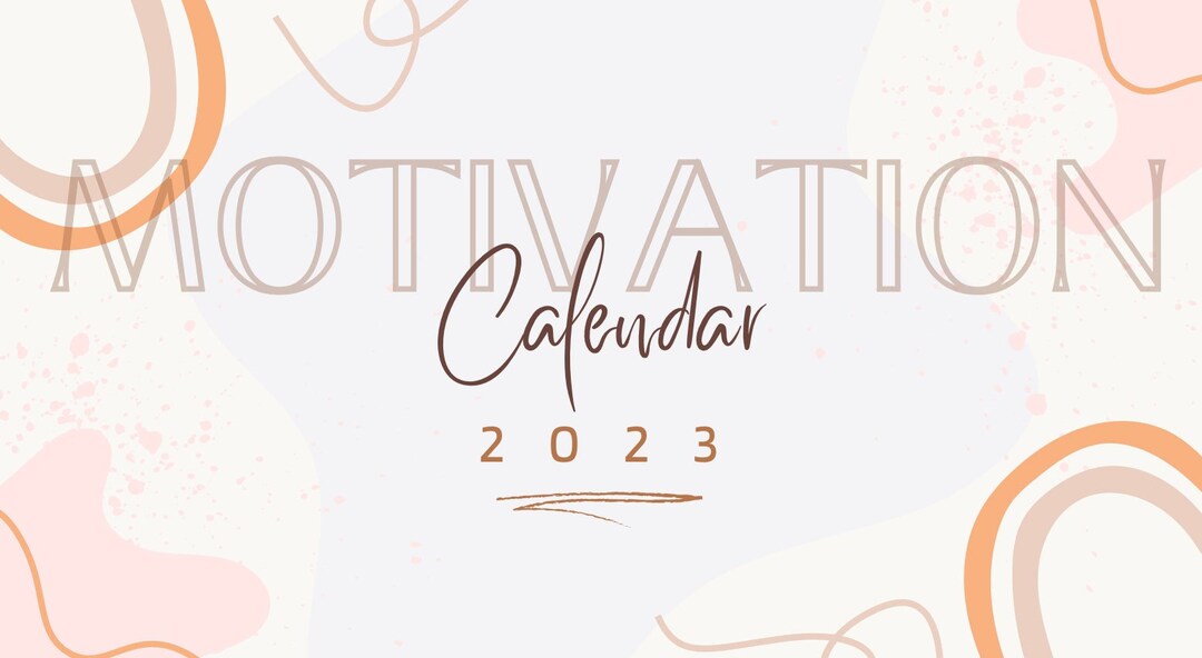 2023 Motivational Calendar - Etsy