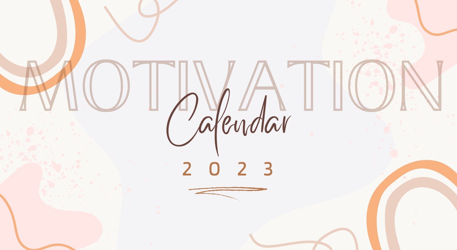 2023 Motivational Calendar - Etsy