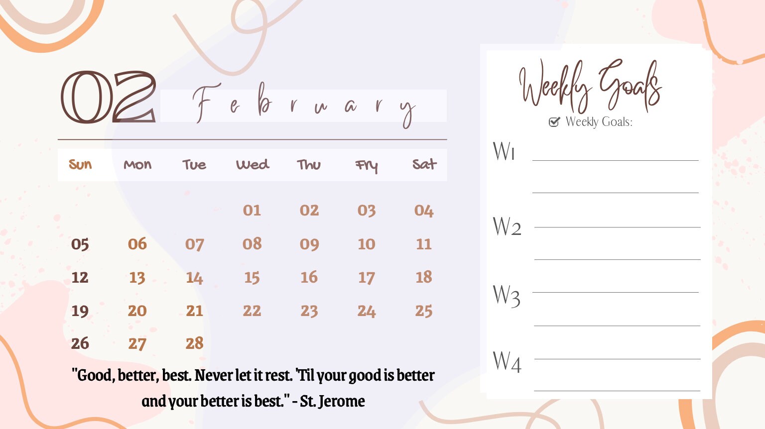 2023 Motivational Calendar - Etsy