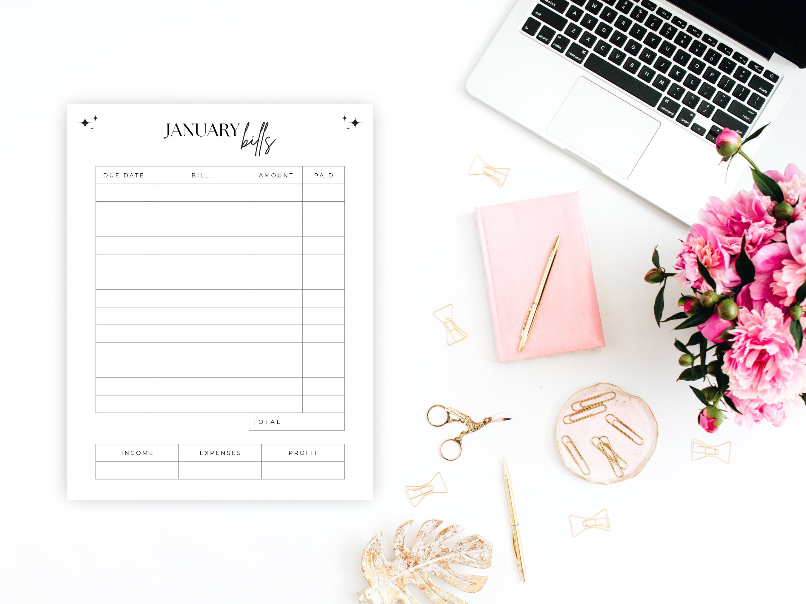 Monthly Bill Tracker, Income and Expense Tracker, Expense Tracker ...