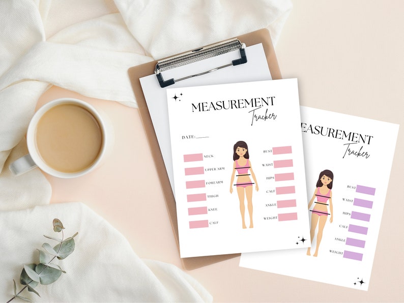 Body Measurement Tracker, Printable Weight Loss Tracker, Weight Tracker ...