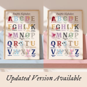 Alphabet Poster Printable Wall Art Digital Download Print at Home ...