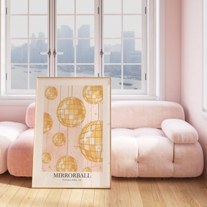 Mirrorball Poster Printable Wall Art Digital Download Print at Home ...