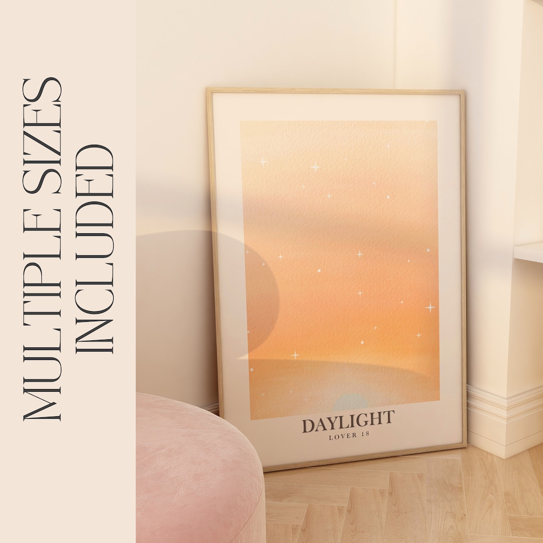 Daylight Lover Poster Printable Wall Art Digital Download Print at Home ...