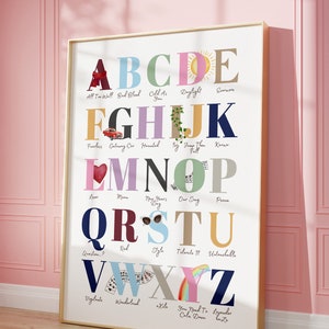 Alphabet Poster Clean Version Printable Wall Art Digital Download Print ...