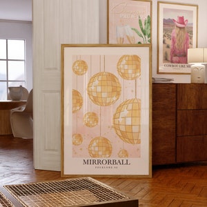 Mirrorball Poster Printable Wall Art Digital Download Print at Home ...