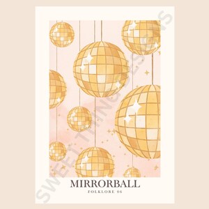 Mirrorball Poster Printable Wall Art Digital Download Print at Home ...