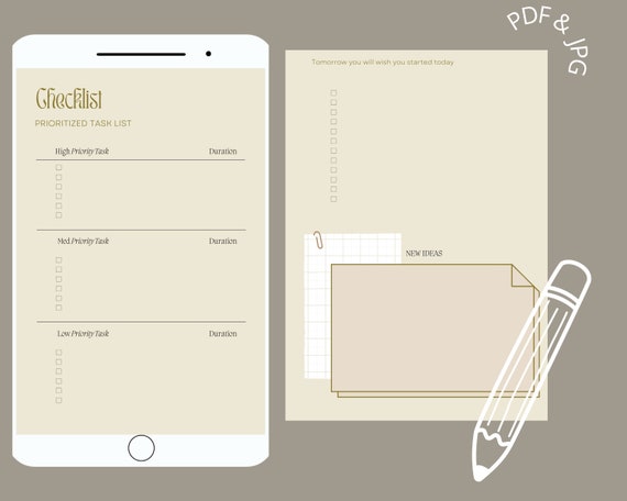 Printable Home Checklist Planner Printable Checklist Daily - Etsy