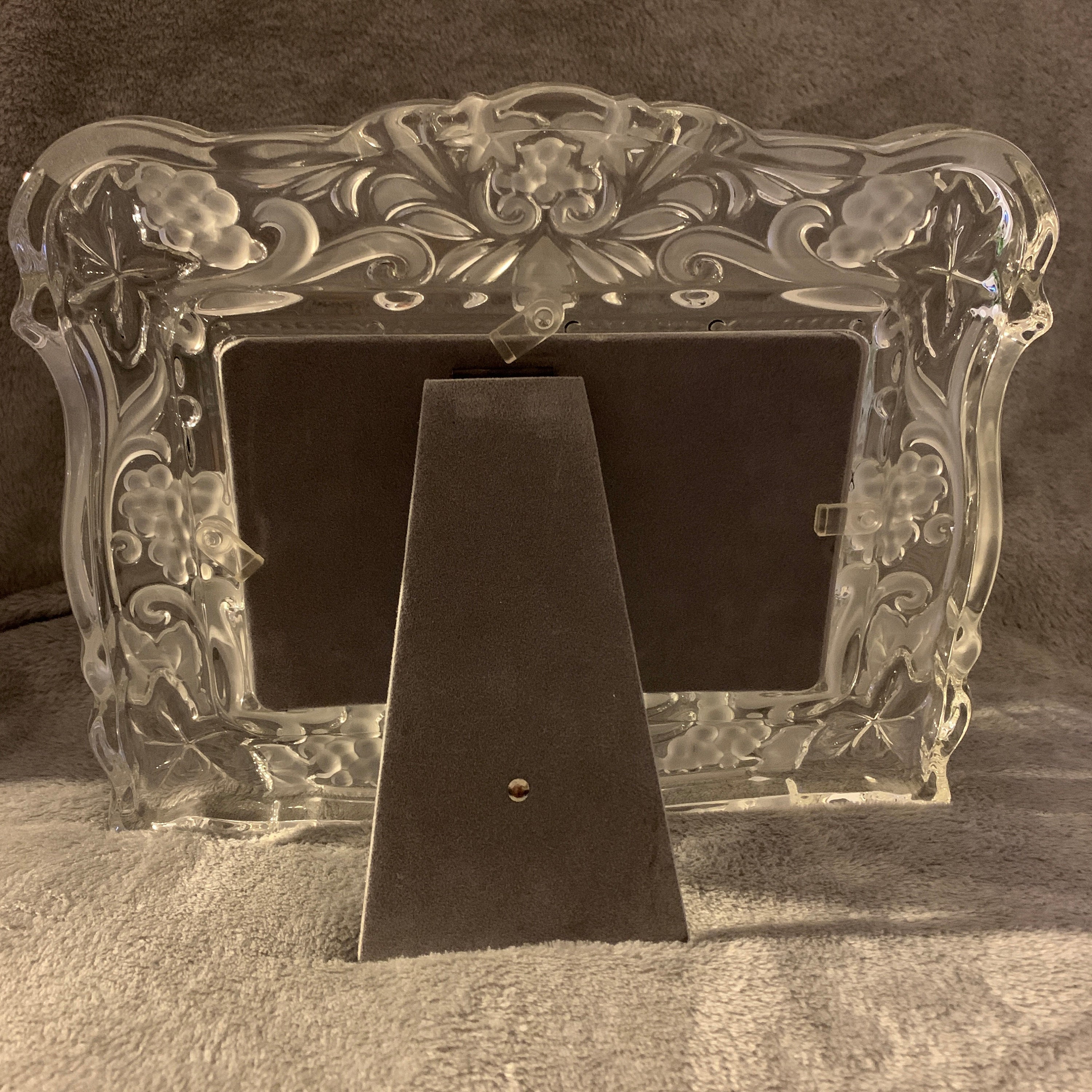 Mikasa Double Photo Lead Crystal Frame With Frosted Glass - Etsy