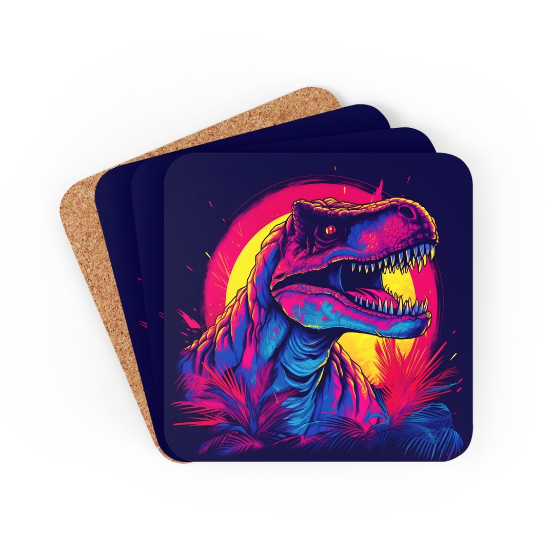 Dinosaur Coaster, T Rex Coasters Drink Coasters, - Etsy UK