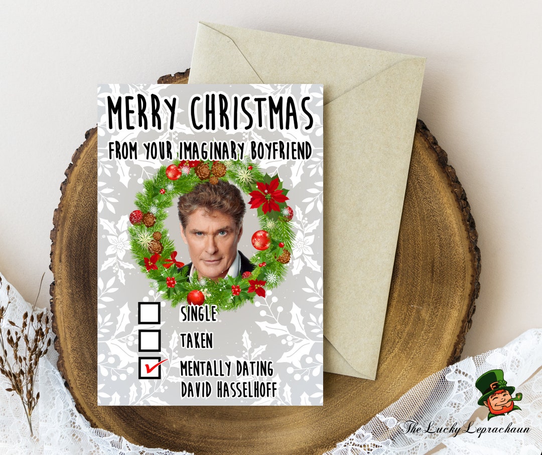 David Hasselhoff Christmas Card, Funny Christmas Card, - Etsy