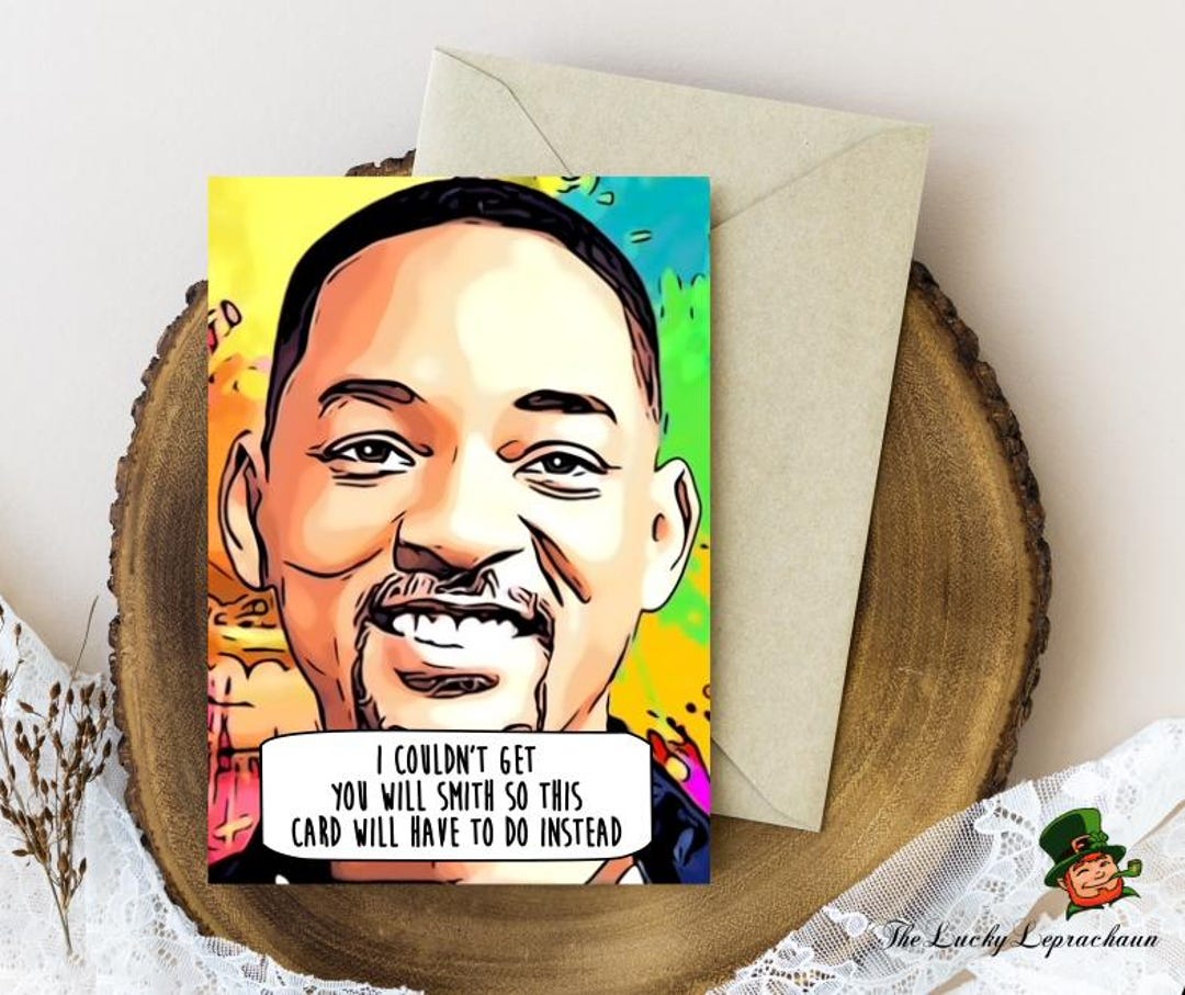 Will Smith Birthday Card, Funny Birthday Card, - Etsy