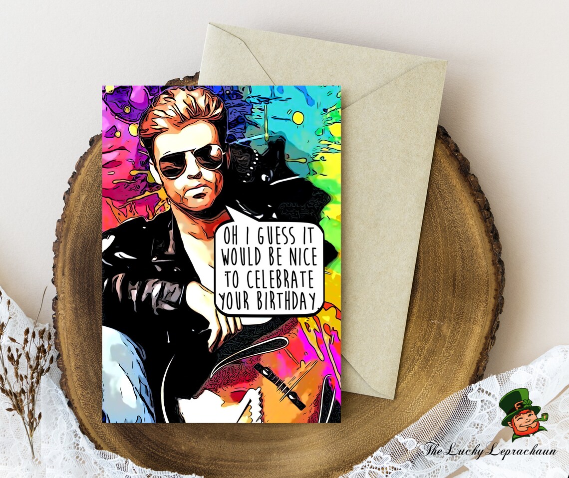 George Michael Birthday Card, Funny Birthday Card, - Etsy
