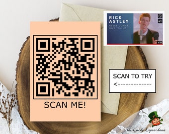 Qr Code Birthday Card - Etsy