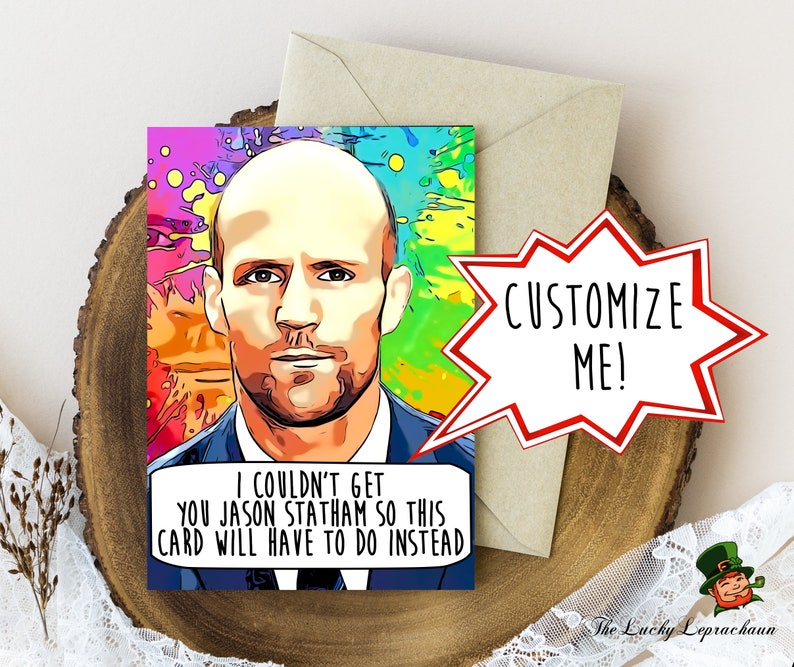 Jason Statham Birthday Card Funny Birthday Card - Etsy