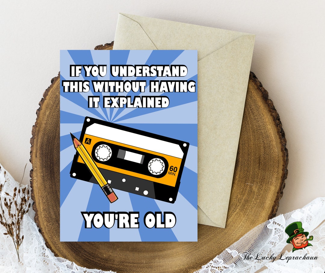 Offensive Card, Funny Birthday Card, Card for Him Her, Old Age Card, - Etsy