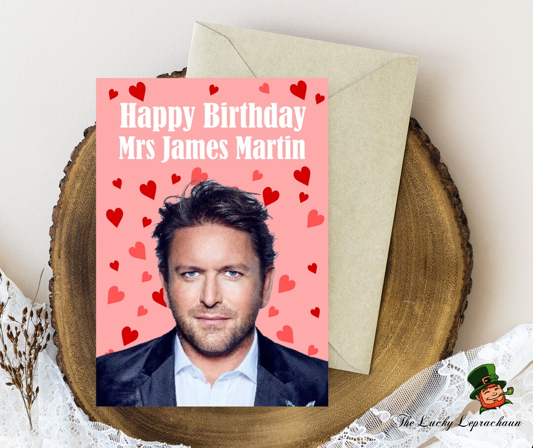 James Martin Birthday Card, Funny Birthday Card, - Etsy