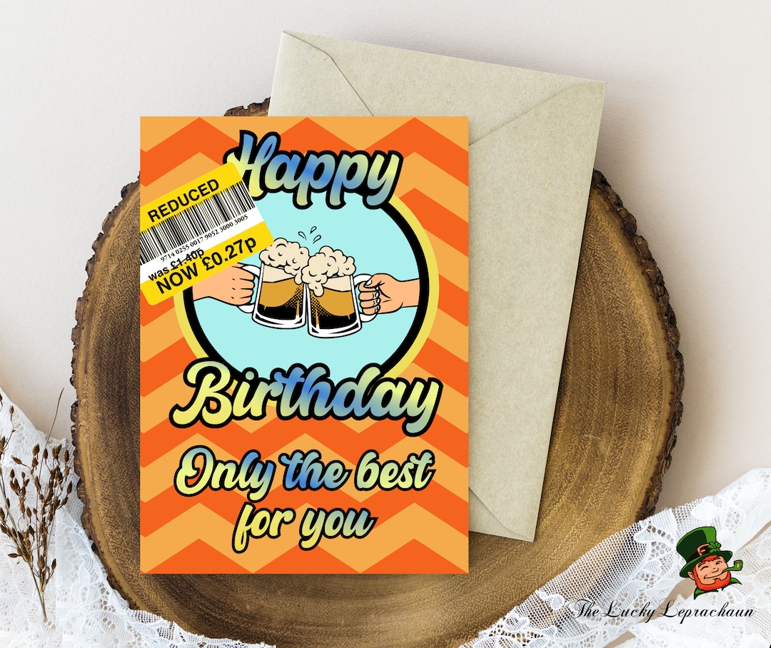 Joke Birthday Card, Funny Birthday Card, - Etsy