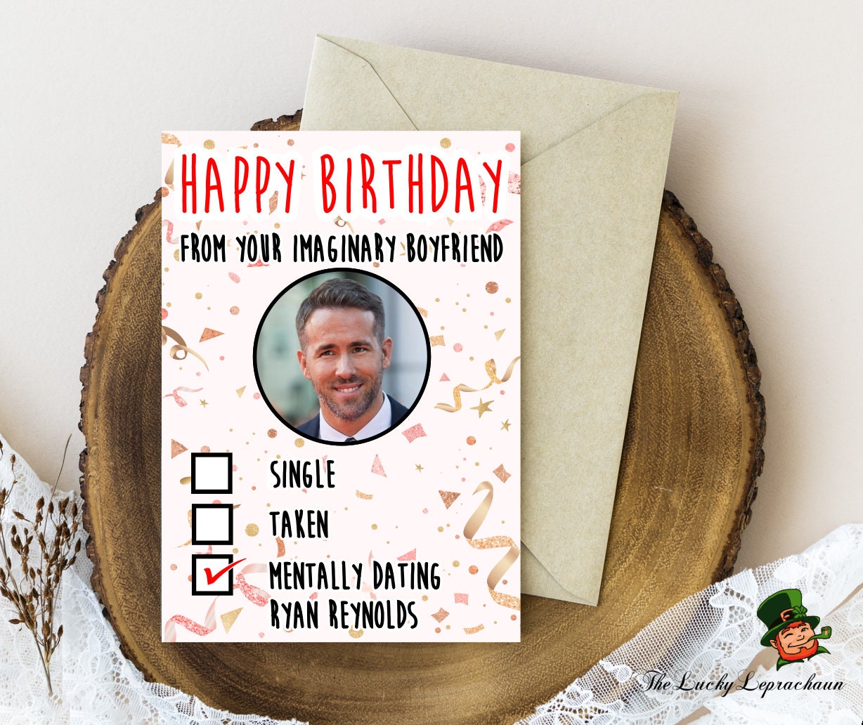 Ryan Reynolds Birthday Card, Funny Birthday Card, - Etsy