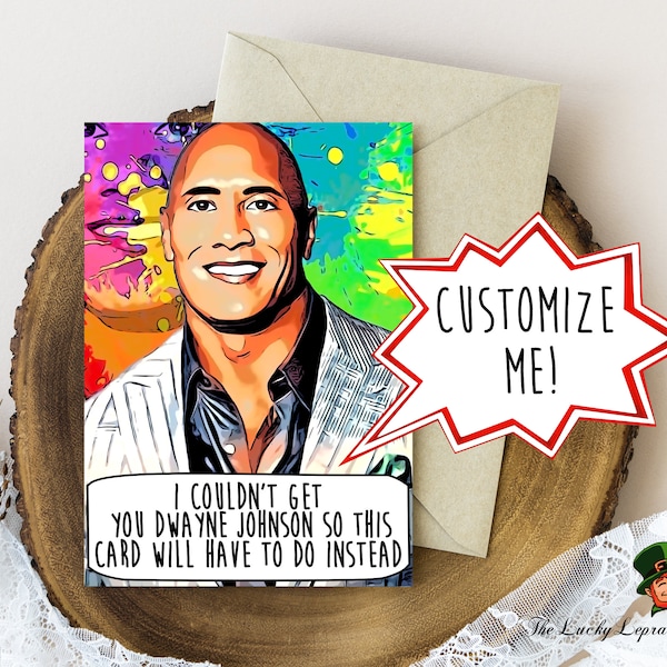 Dwayne Johnson - Etsy
